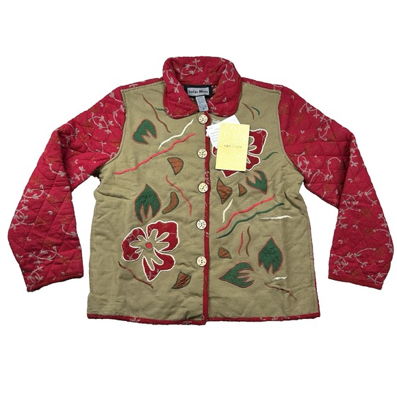 indigo moon | Jackets & Coats | Indigo Moon Jacket Womens M Embroidered ...